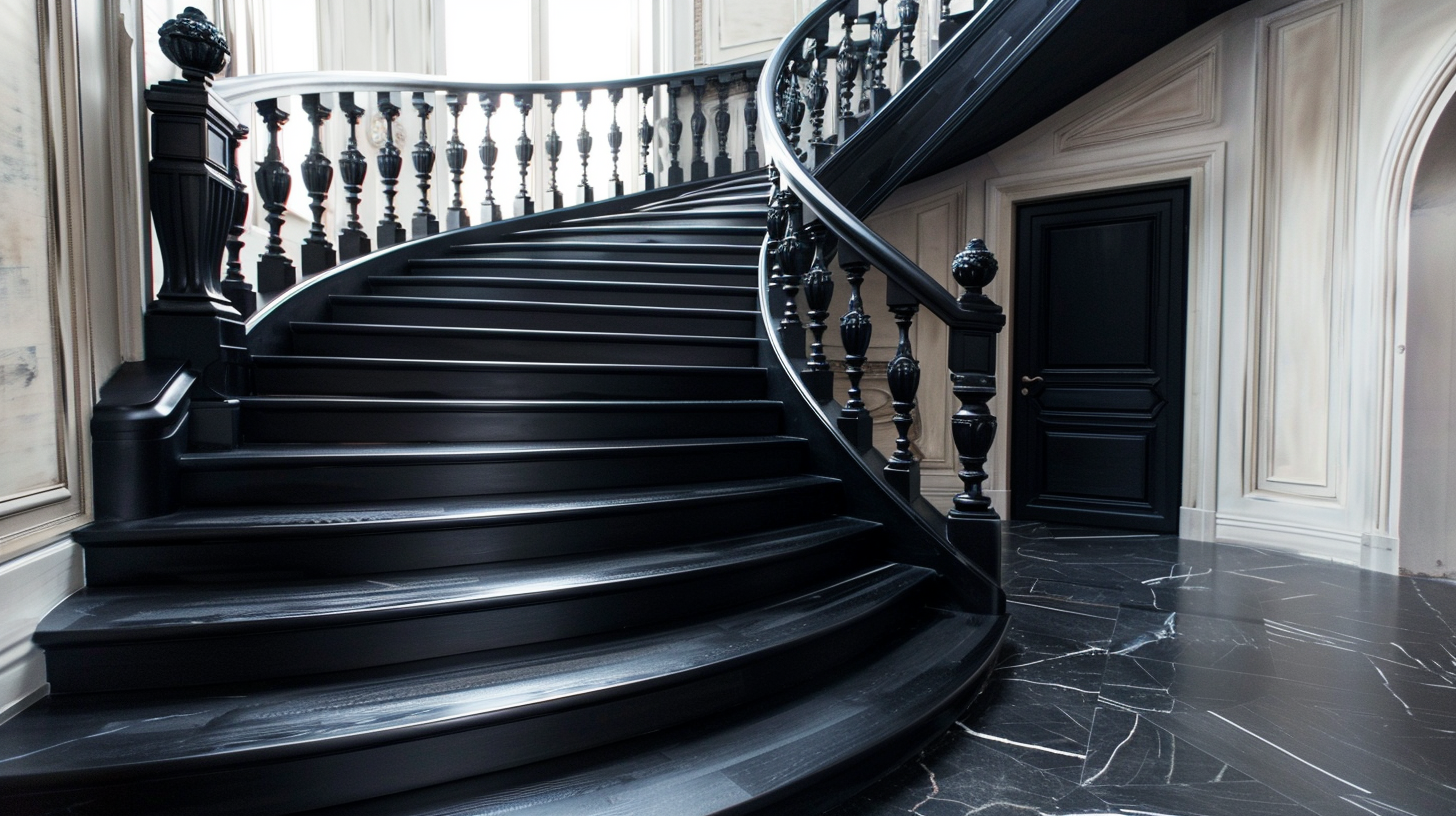 15 Stylish Black Staircase Ideas - Northern Feeling