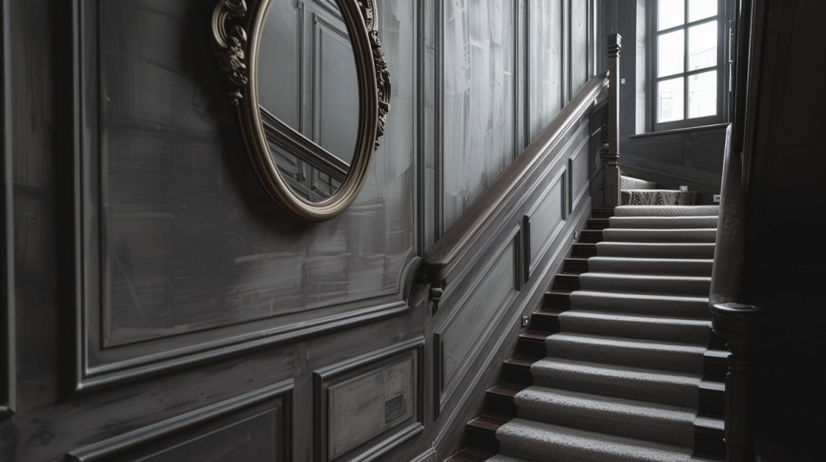 15+ Stunning Grey Painted Stairs Ideas for Your Home - Northern Feeling