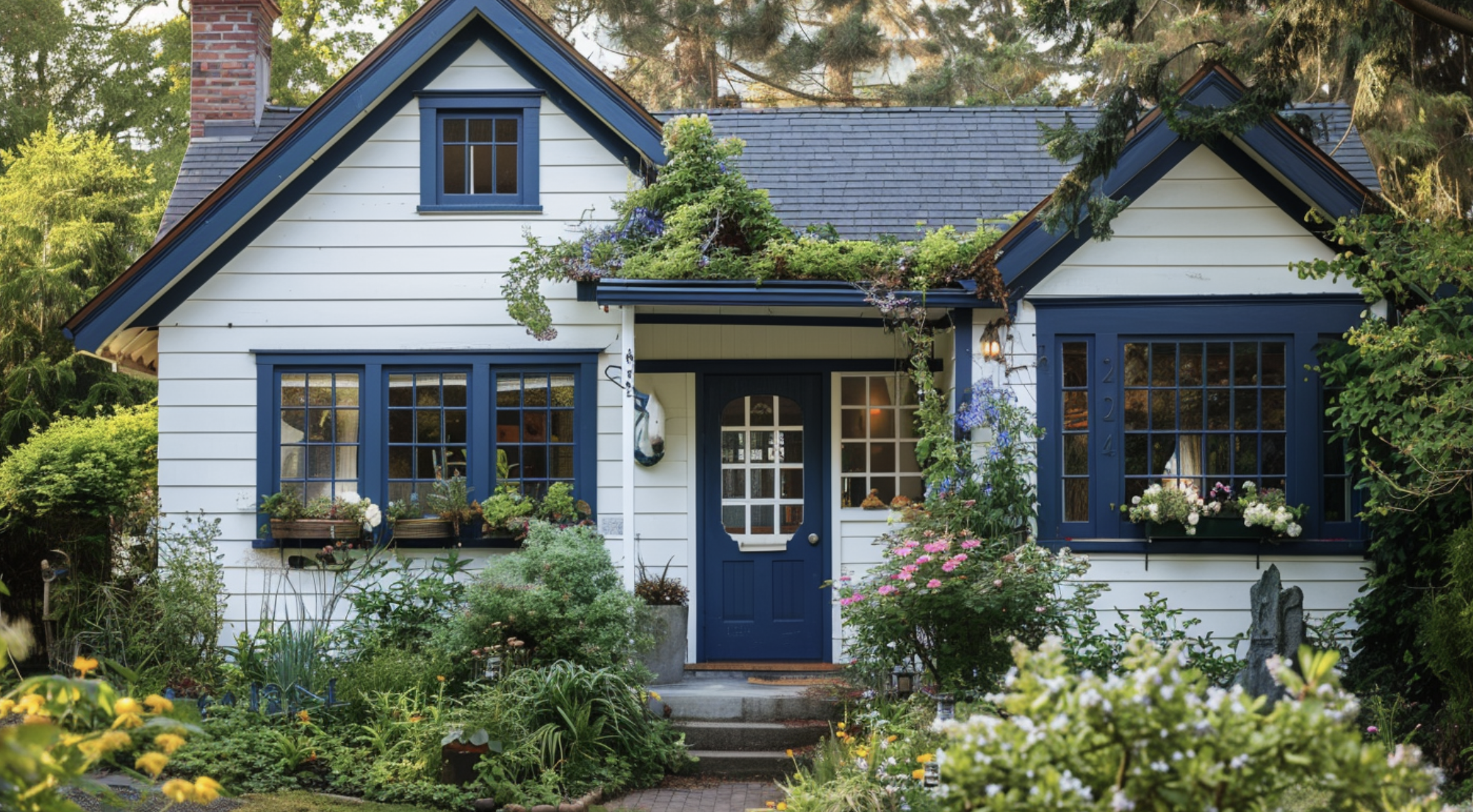 What Color Trim Looks Best with A White House? - Northern Feeling