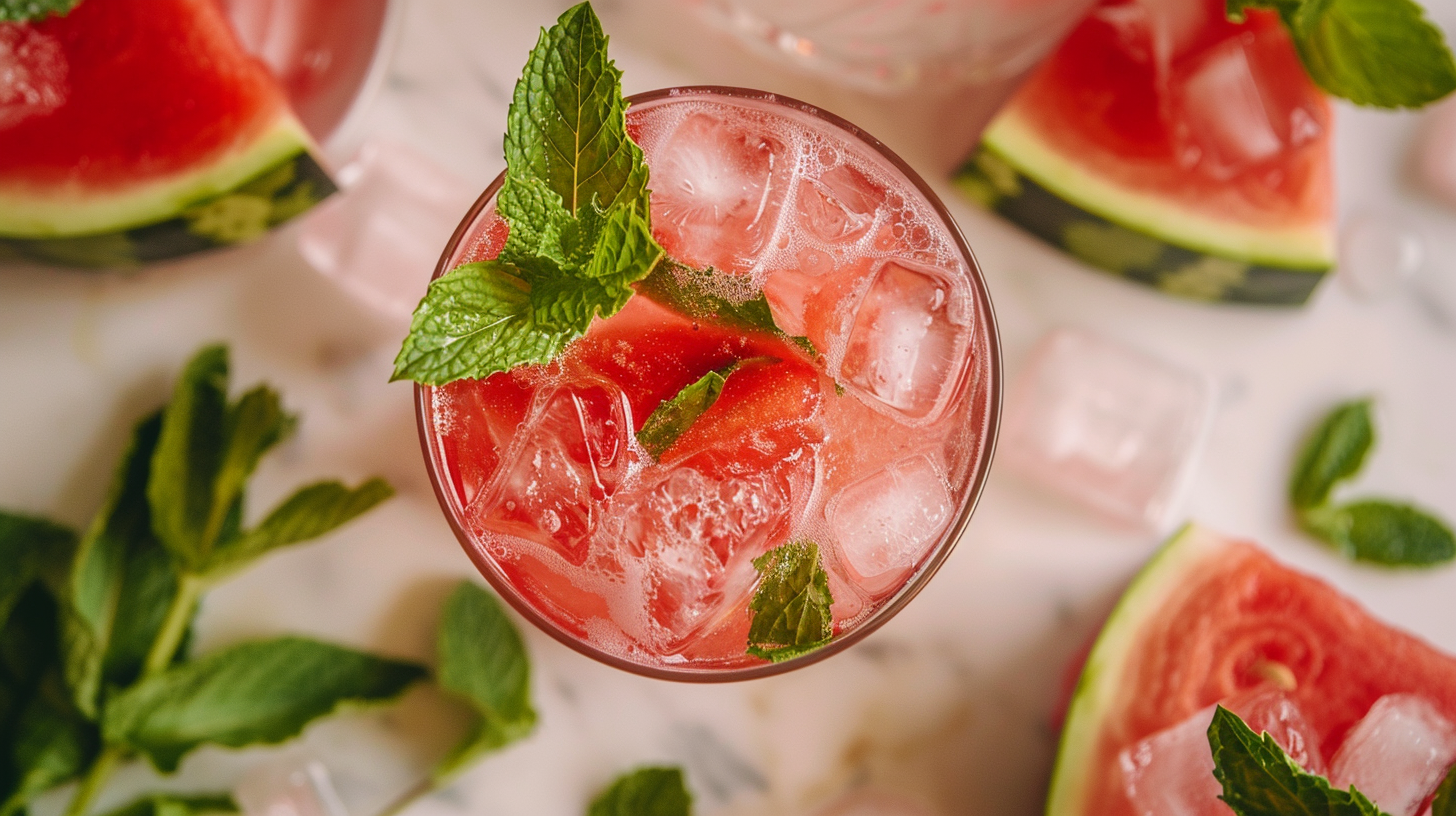 Recipe: Sparkling Watermelon Mint Vodka Cocktail - Northern Feeling