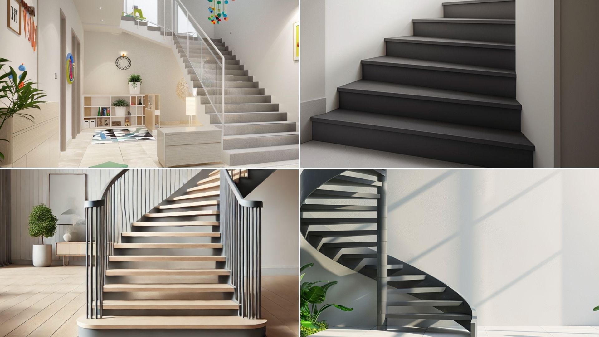 15+ Stunning Grey Painted Stairs Ideas for Your Home - Northern Feeling