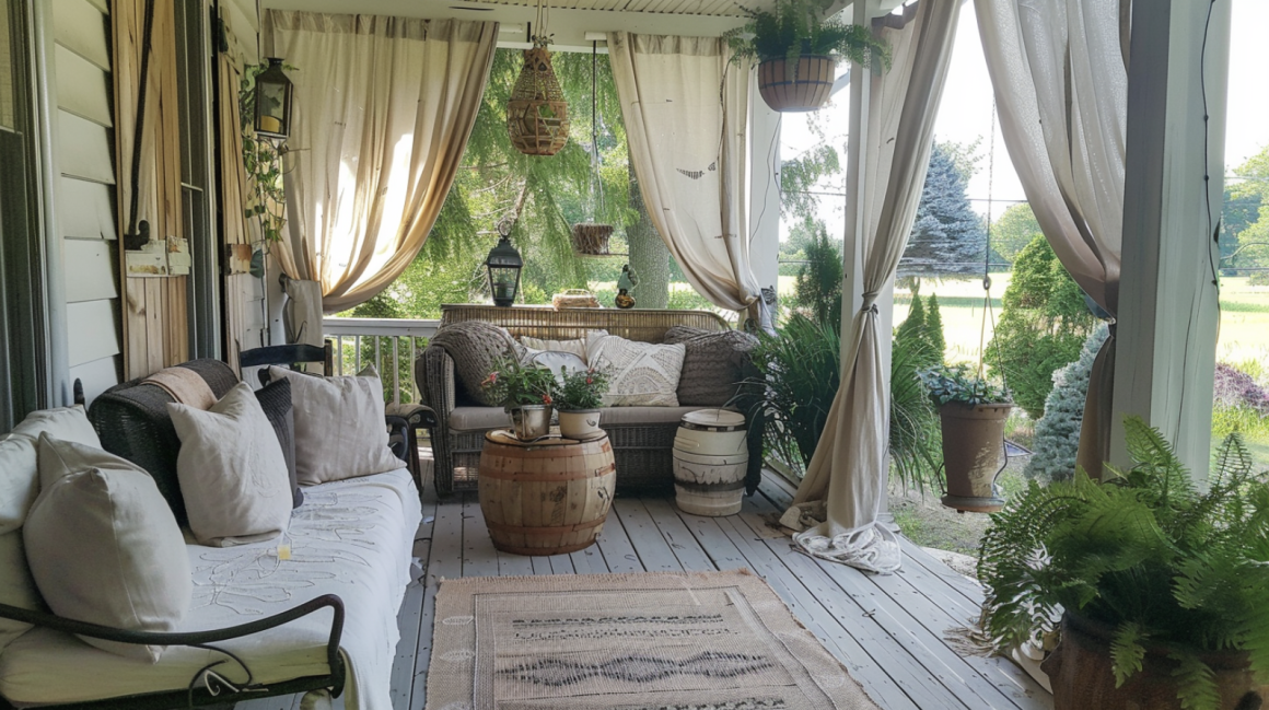 30 Stunning Porch Curtain Ideas for Every Style - Northern Feeling