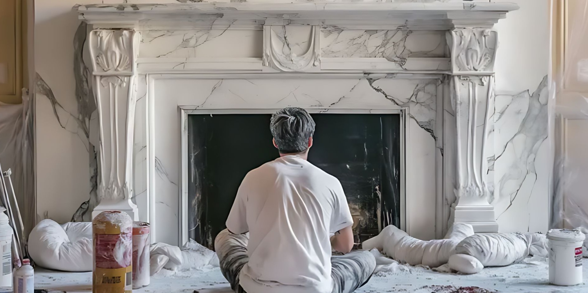 Step-by-Step Guide to Painting Marble Fireplaces - Northern Feeling