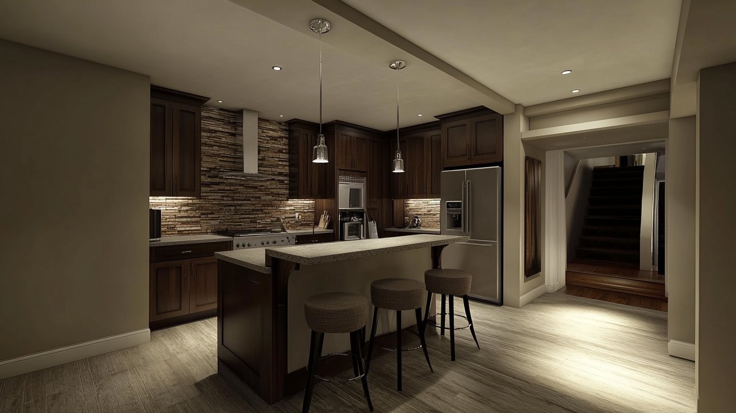 5 Trends in Basement Kitchen Design - Northern Feeling