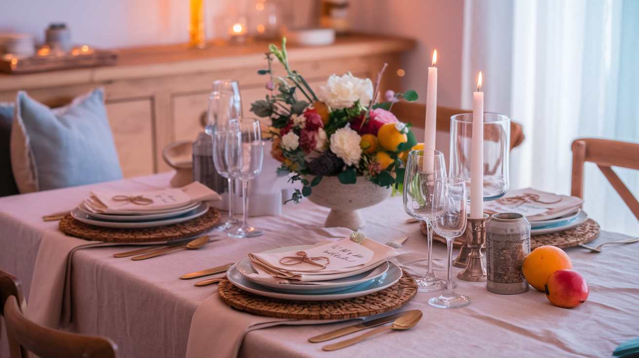 Easy Tablescape Ideas and How to Set the Table - Northern Feeling